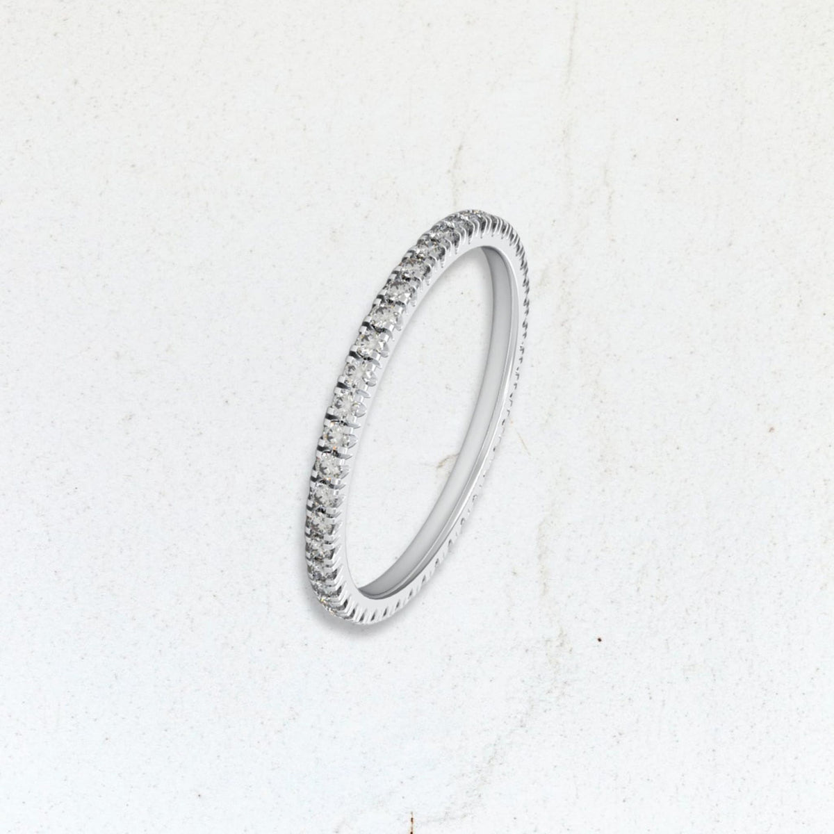 SHEEN Little baby Classy Eternity Band | White Round Diamond Band ...