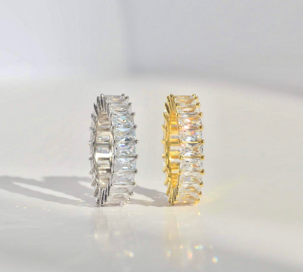 SHEEN Rich Riri Eternity Radiant Band | White Round Cut Diamond Band ...